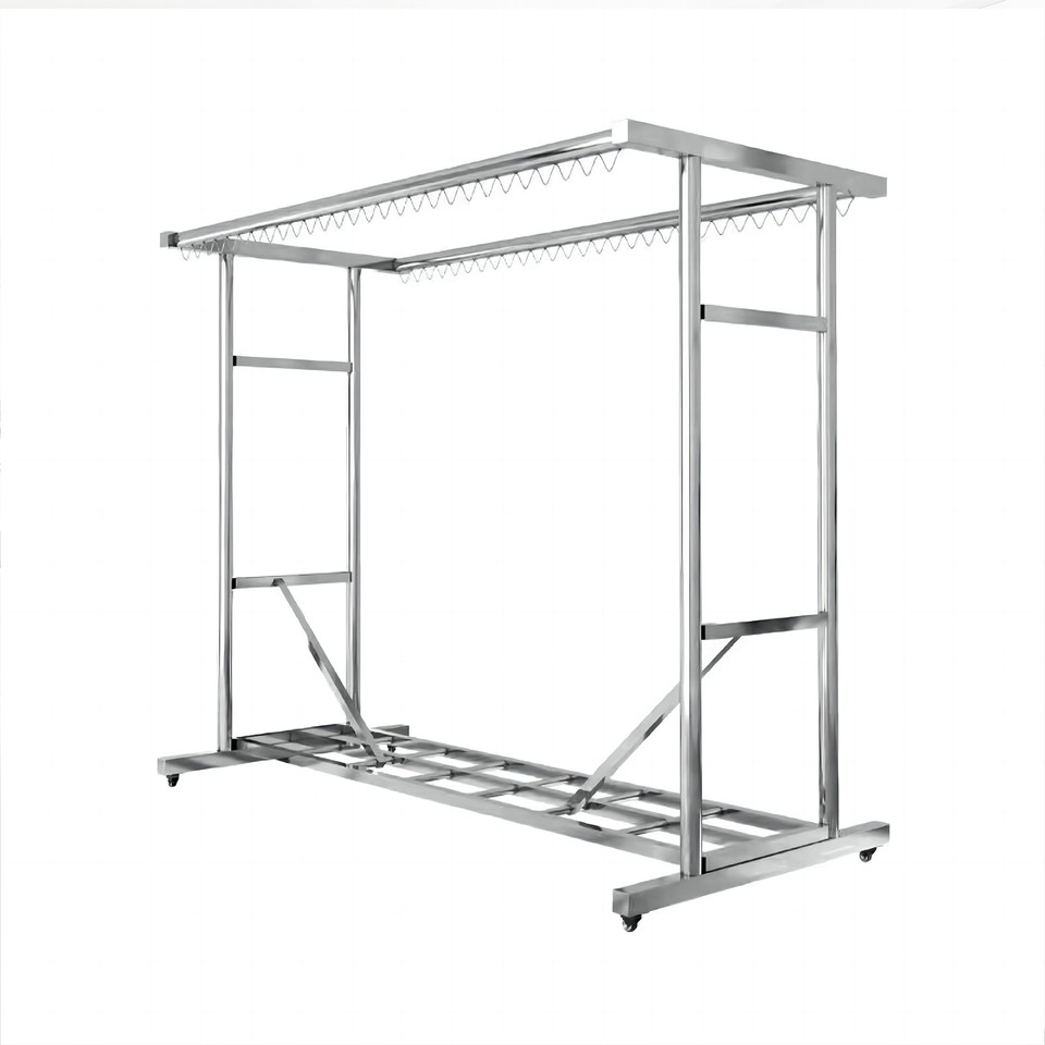 1000 lbs Heavy Duty Garment Rack Clothing Rack Rolling Clothes Rack ...