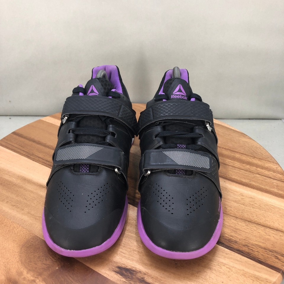 Reebok Legacy Lifter Weightlifting Shoes Black Purple Womens Size 10.5 ...