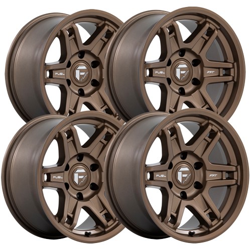 (Set of 4) Fuel D837 Slayer 20x9 6x120 +1mm Bronze Wheels Rims 20" Inch ...
