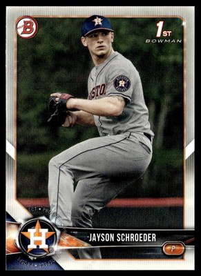 2018 Bowman Draft Jayson Schroeder Houston Astros #BD-23 | eBay