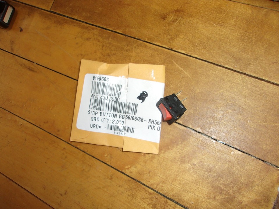 Stihl OEM Stop Switch Button BG86 4241-430-8900 BG SH 56 66 86 #GM-J1D2 ...
