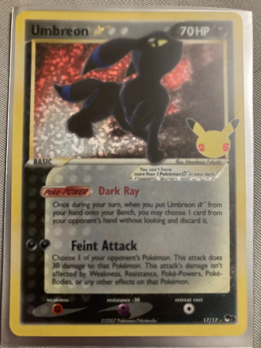 Shiny Umbreon Card