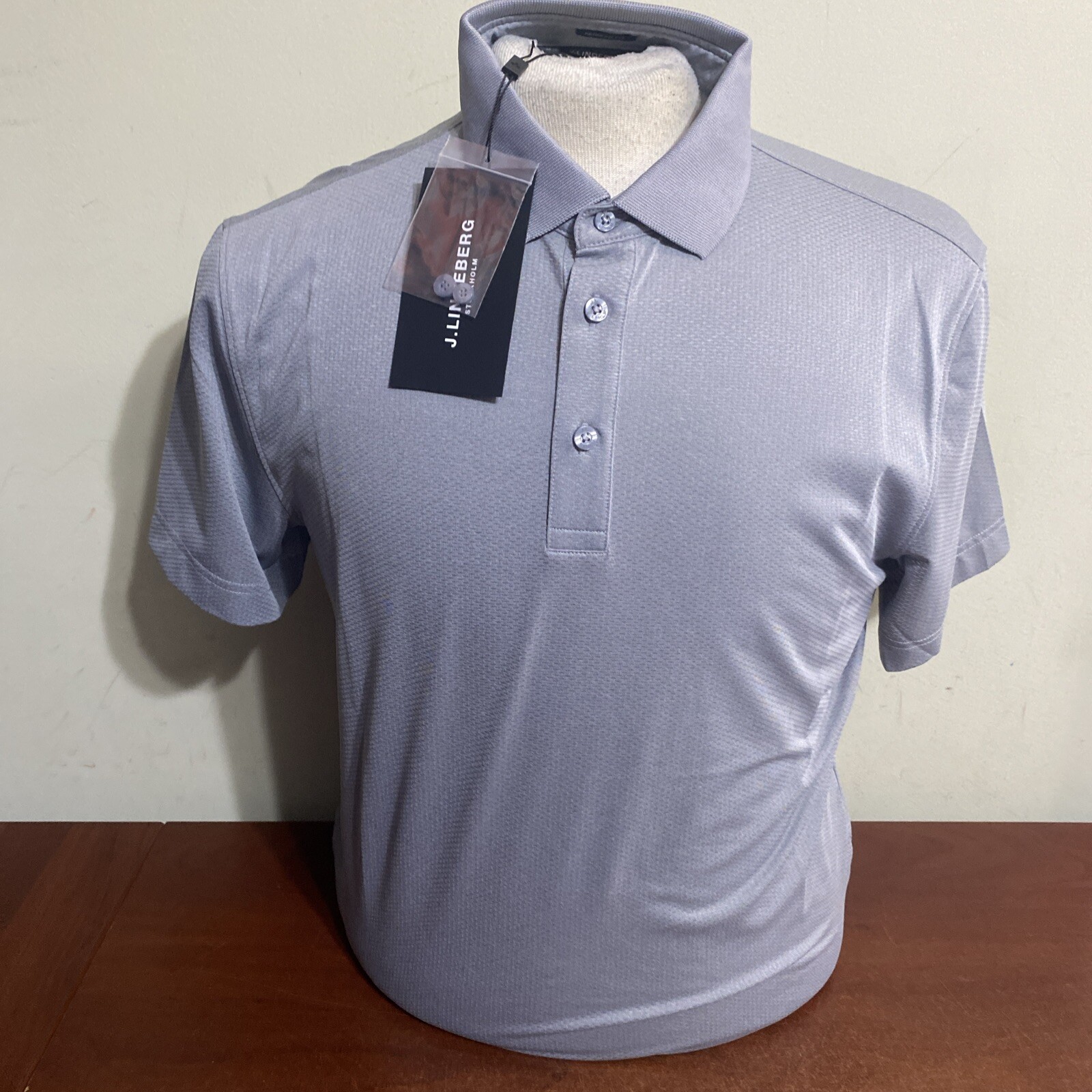 J Lindeberg Men's Bridge Regular Fit Golf Polo Medium Gray NWT NEW | eBay