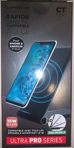 Startek Qi Compatible Fast Wireless Charging Stand 850016378156| eBay