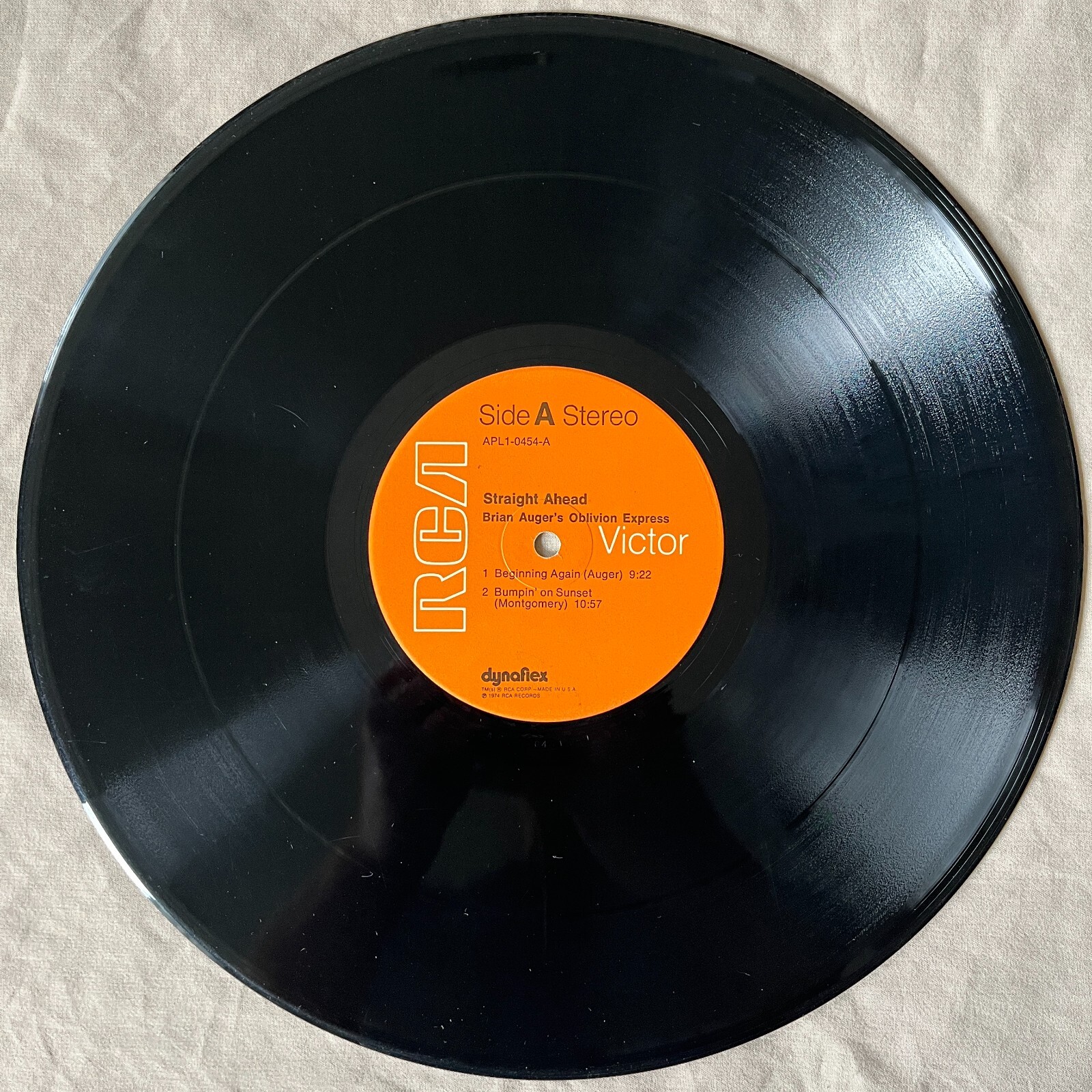 BRIAN AUGER'S OBLIVION EXPRESS Straight Ahead 1974 Vinyl LP RCA APL1 ...