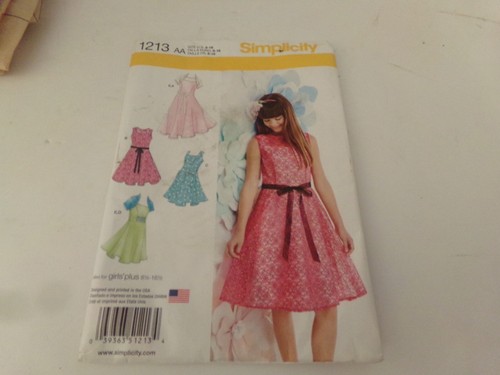 Simplicity 1213 - Girls Dress & Shrug Pattern Size 8-16 | eBay