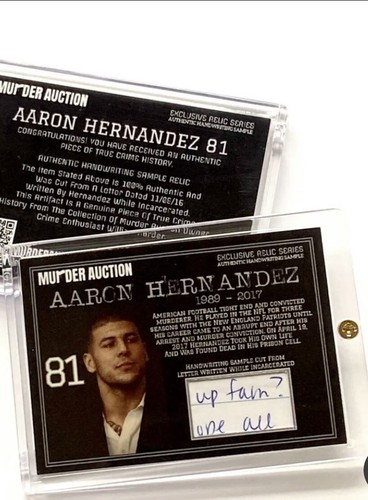 Aaron Hernandez Hand Written Letter Card!! WHILE INCARCERATED 🍀🍀🍀🍀🍀🔫🪢 ...