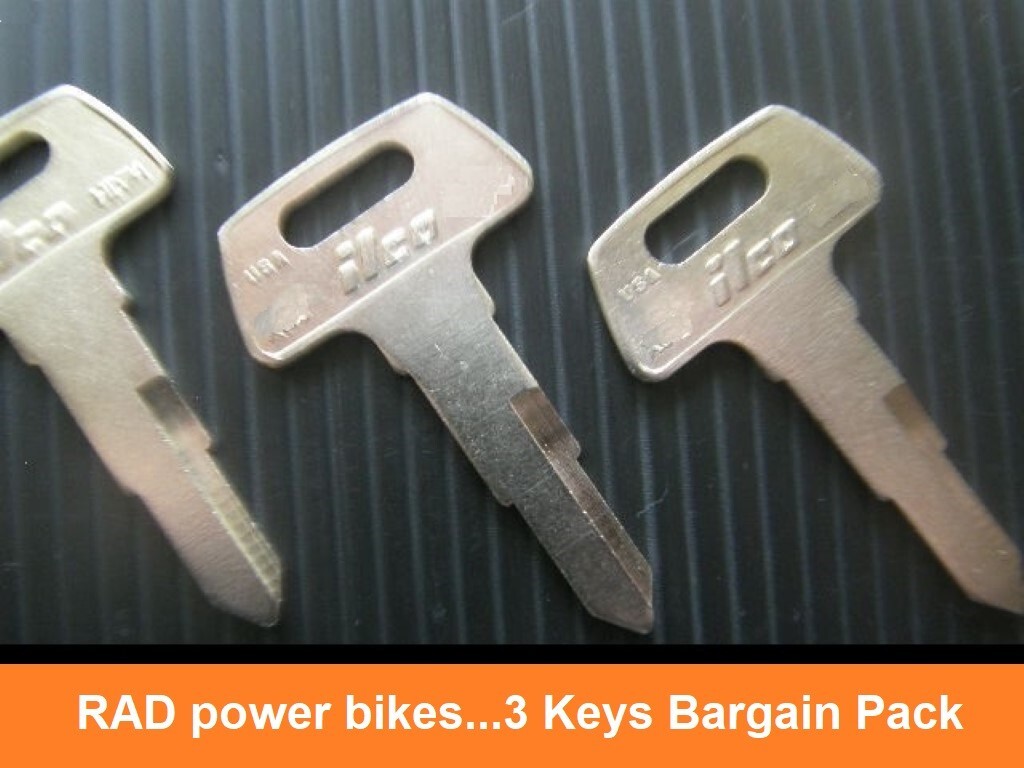 🔑 RAD Power Bikes Universal Battery Key... Lot of 3 keys for $14.95 | eBay