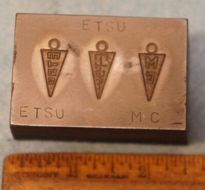 ETSU EAST TENNESSEE STATE UNIVERSITY Mini Pennant Charm STAMPING DIE ...