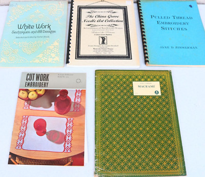 LOT Needle Art Pulled Thread White Work Cut Work Reference Pattern How ...