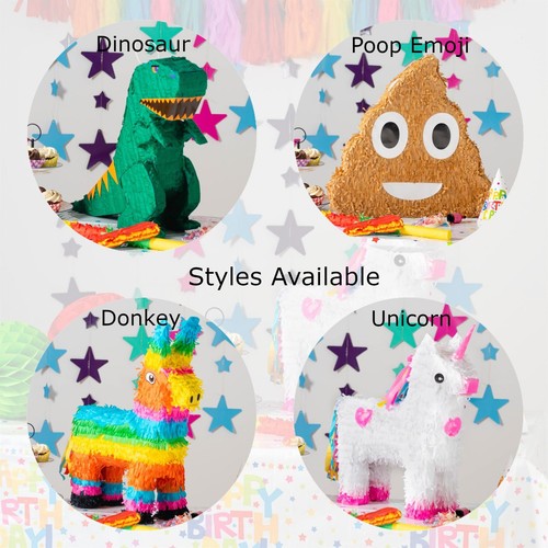 Pinata with Stick & Blindfold Birthday Party Hanging Pinatas Wedding ...