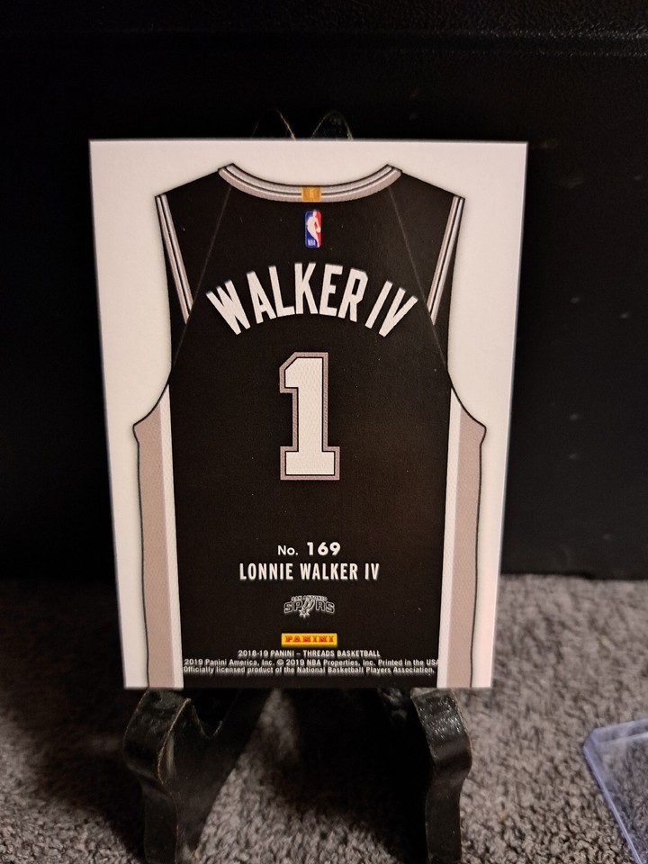 2018-19 Panini Threads Rookies Icon Jersey Lonnie Walker IV #169 Rookie ...