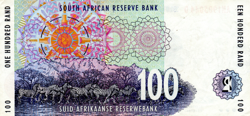 South Africa 100 Rand ND(1994) VF+ Banknote P-126a Prefix AM Stals Sig ...