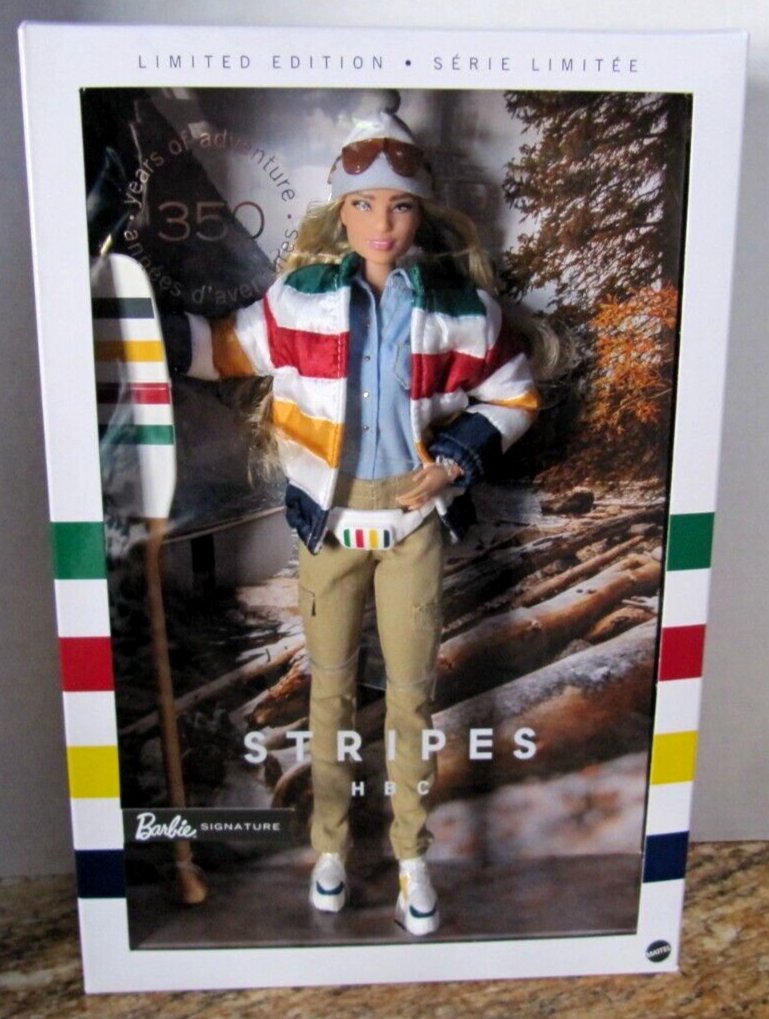 Hudson's Bay HBC Stripes 350th Anniversary Barbie Doll for sale online ...