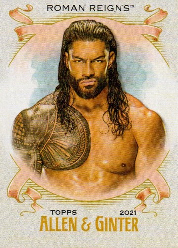 Roman Reigns WWE Trading Card Pro Wrestler Wrestling 2021 Allen ...