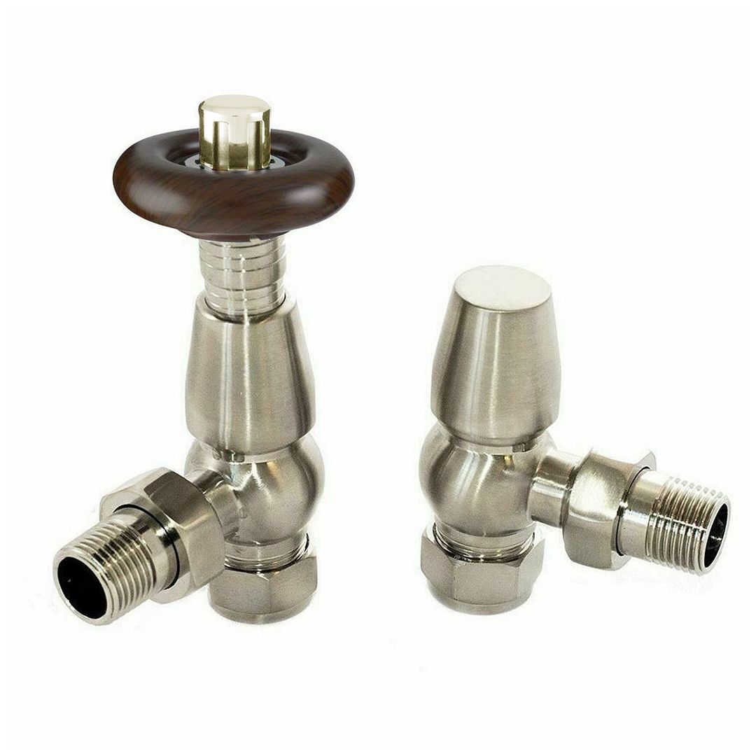 Thermostatic Chelsea Traditional Angled Radiator Valve TRV 1/2"x15mm ...