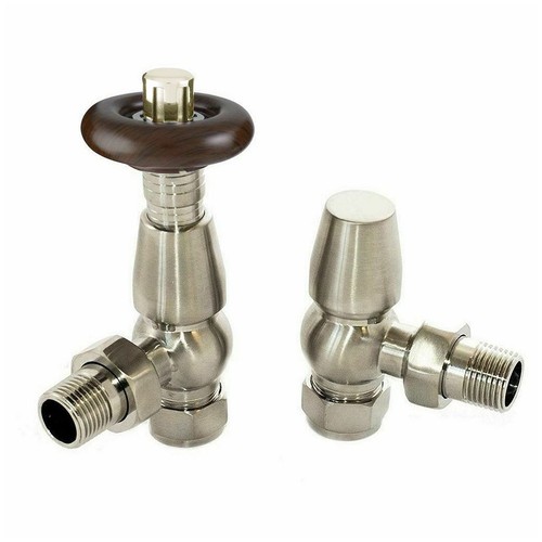 Thermostatic Chelsea Traditional Angled Radiator Valve TRV 1/2"x15mm ...