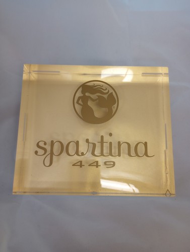 SPARTINA 449 STORE DISPLAY Acrylic Painted Block, Advertising Logo ...