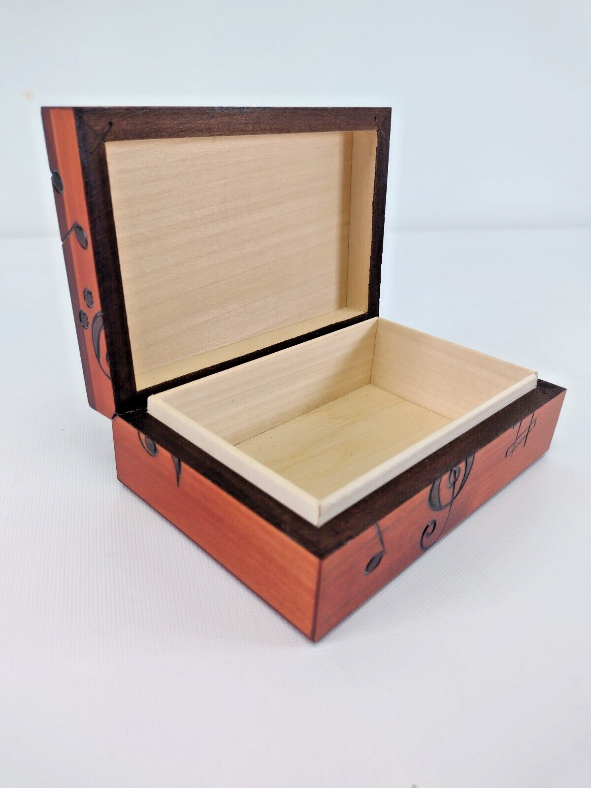 Polish Handcarved Wooden Box - Musical Instrument - Keepsake Gift Box ...