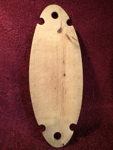 UNCOMMON SHAPE WELL USED HANDMADE WOOD BREAD BOARD FOLK ART SWEDEN ...