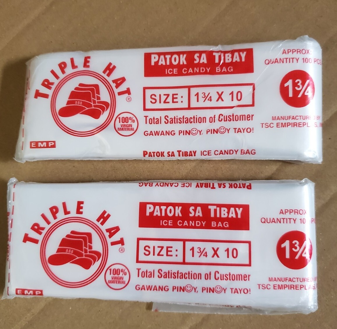 2pack (200pcs) Ice Candy Wrapper Size 1 3/4 X 10 inches | eBay