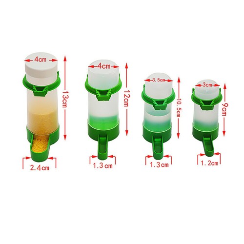 10 PCS Bird Drinker Parrot Feeders Auto Water Automatic Dispenser | eBay