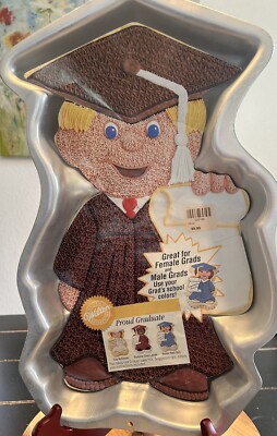 1995 Wilton Proud Graduate Cake Pan With Insert 2105-1800 Graduation ...