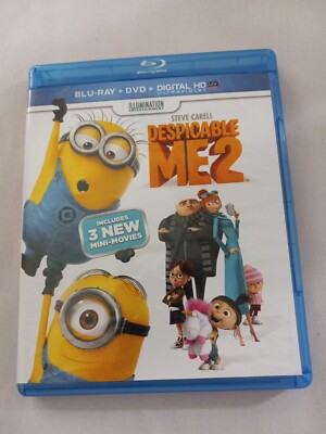 Despicable Me 2 + 3 Mini-Movie Collection (Blu-ray/DVD 3-Disc Set ...