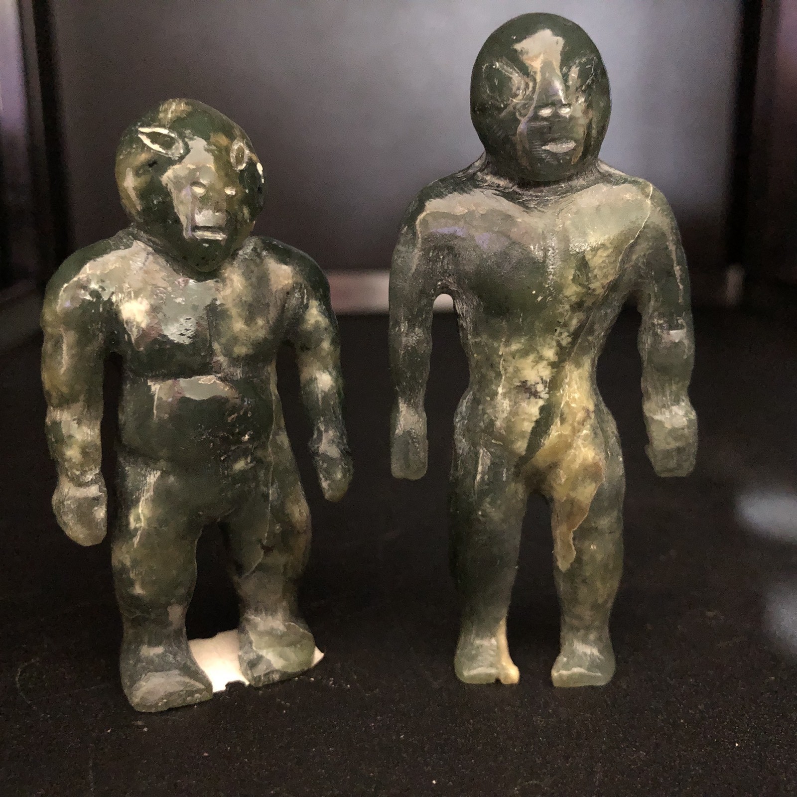 Zuni aliens Fetish - Robert Cachini - Zuni Alien Carving - Serpentine ...