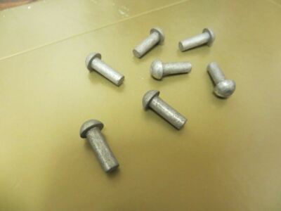 3/16”x9/16” Round Head Solid Steel Blacksmith Rivets Zinc Plated 25 Pcs ...