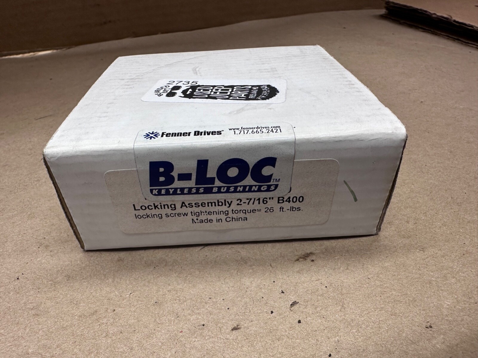 FENNER B400 2 7/16 B402207 NSNB - KEYLESS BUSHING 2-716" B-Loc Locking ...