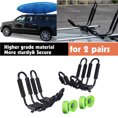 2 pairs Canoe Boat Kayak Roof Rack Car SUV Truck Top Mount Carrier J ...