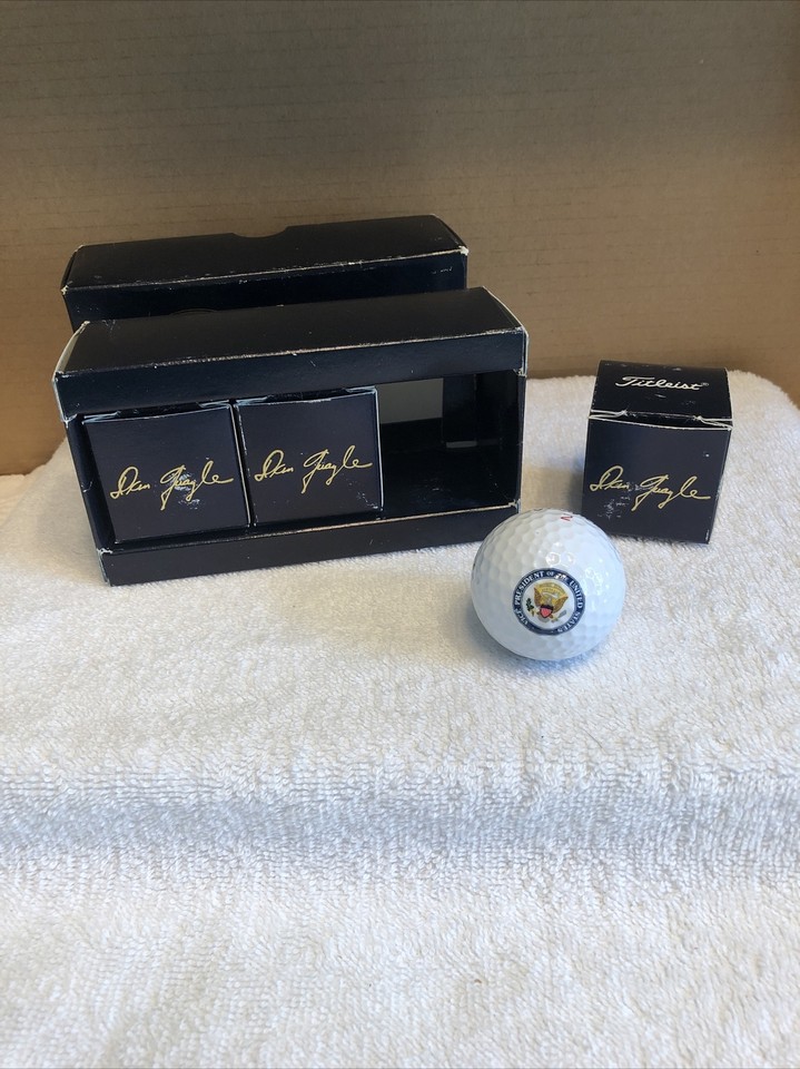 3 Single ball box/pack of Official Dan Quayle vice presidential golf ...