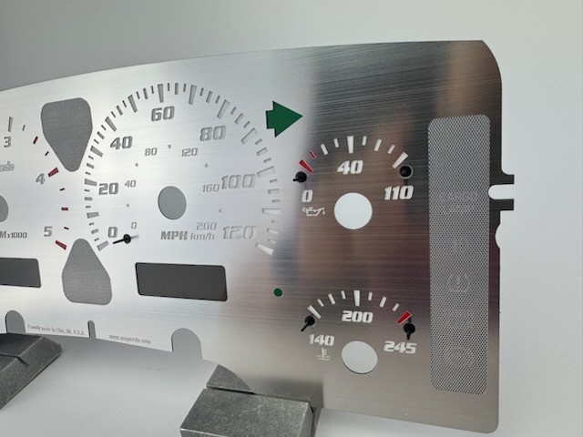 US Speedo Stainless White Dodge Ram Gauge Face for Clusters 2002-2005 ...