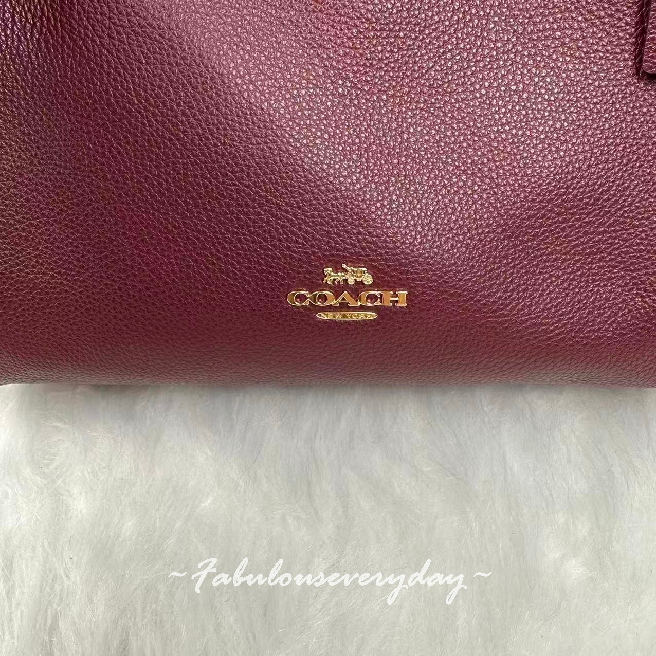 Coach Erin Shoulder Bag In pebble Leather In Gold/Maple CAQ86 for sale ...