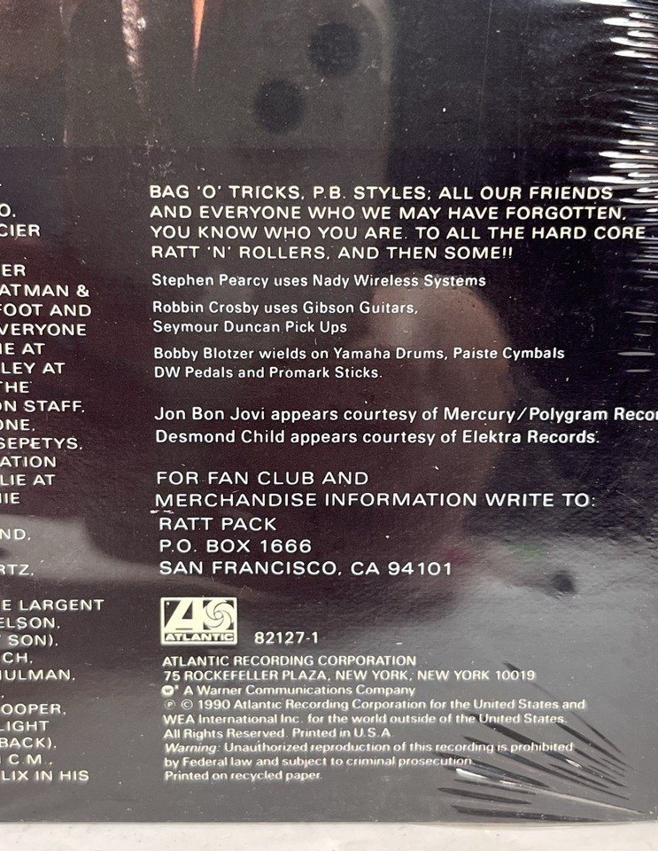 1990 SEALED Ratt Detonator LP Vinyl Record With Hype Sticker | eBay