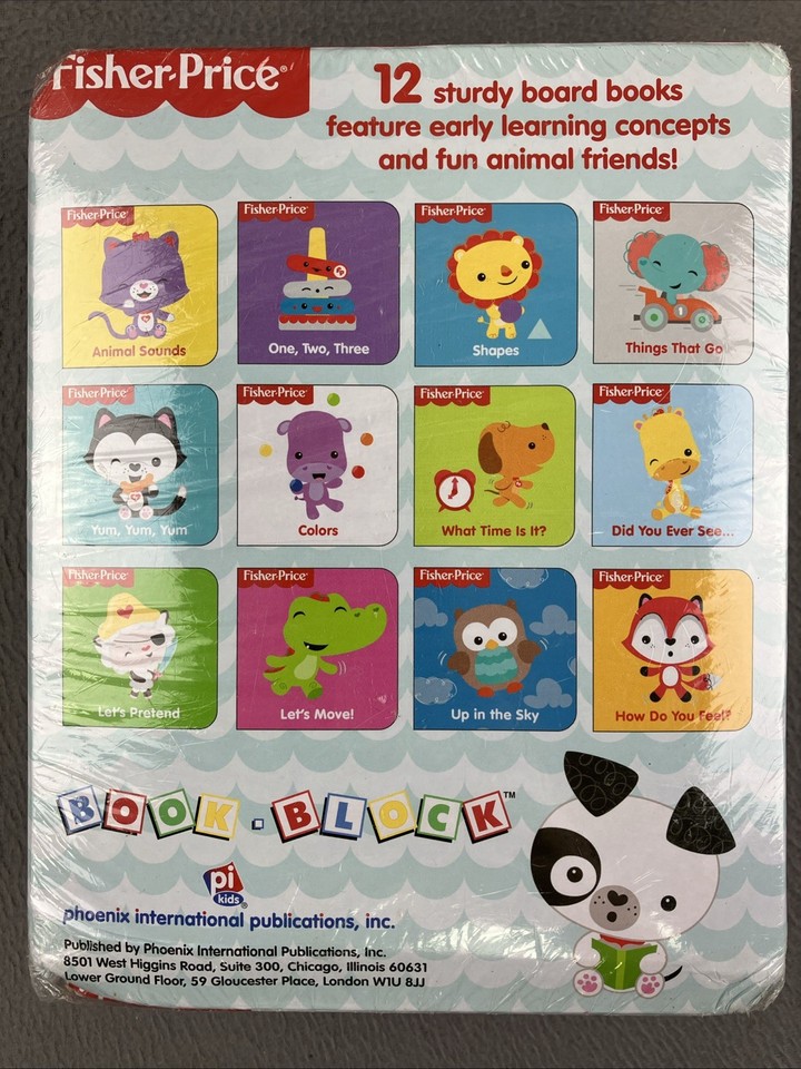 Fisher-Price - My First Library Board Book Block 12-Book Set - PI Kids ...