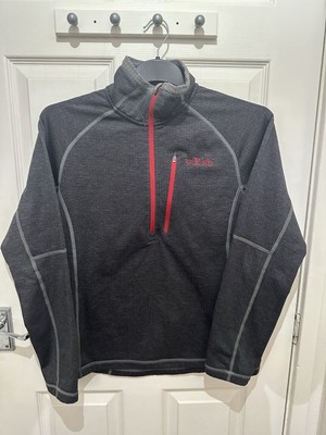 Rab | Men's Nucleus Pull-On 1/4 Zip Fleece Jacket Medium (Grey ...