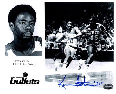 Kevin Porter SIGNED 8x10 Photo Washington Bullets Promo PSA/DNA ...