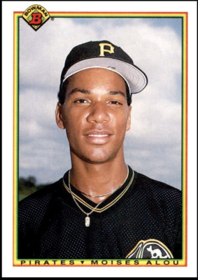 1990 BOWMAN Moises Alou Pittsburgh Pirates (RC Rookie Card) MINT #178 ...