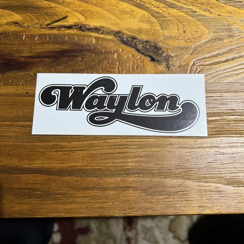 waylon jennings promo sticker logo tour 1970s | eBay