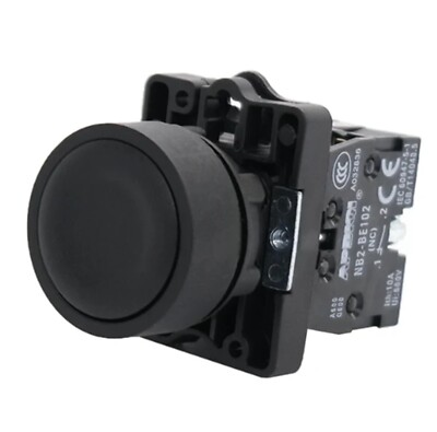 10A Momentary Push Button Start Stop Switch 22mm Bore NC NO Contacts ...