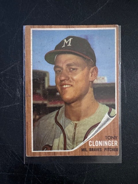 1962 TOPPS BASEBALL SET-BREAK #63 TONY CLONINGER | eBay