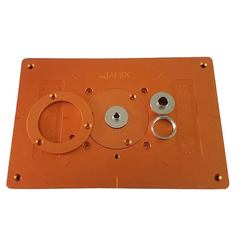 Aluminum Router Table Insert Plate with Bushing and Cover Electric ...
