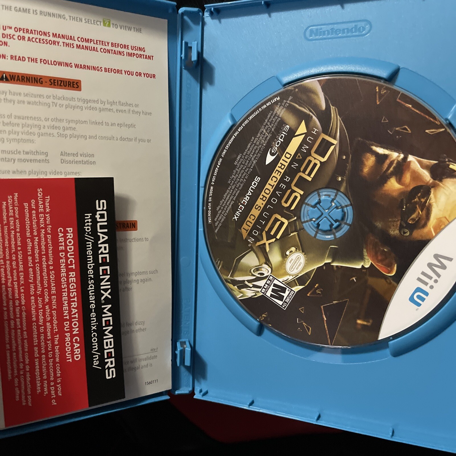Deus Ex: Human Revolution - Director's Cut (Nintendo Wii U, 2013) MINT ...