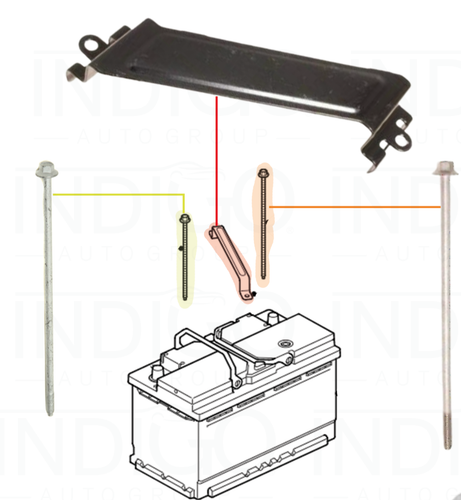 Land Range Rover Sport LR3 LR4 Battery Clamp Bracket for Second ...