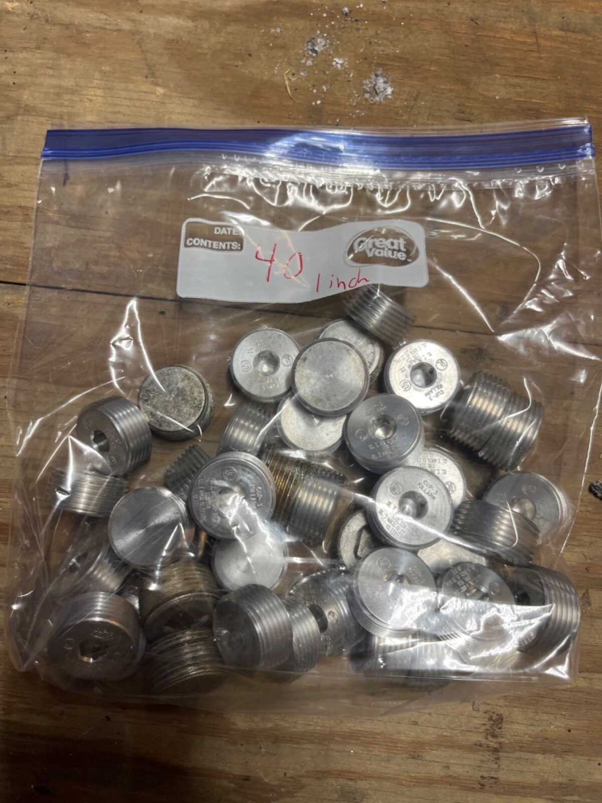 1 inch aluminum pipe plug lot of 40 | eBay