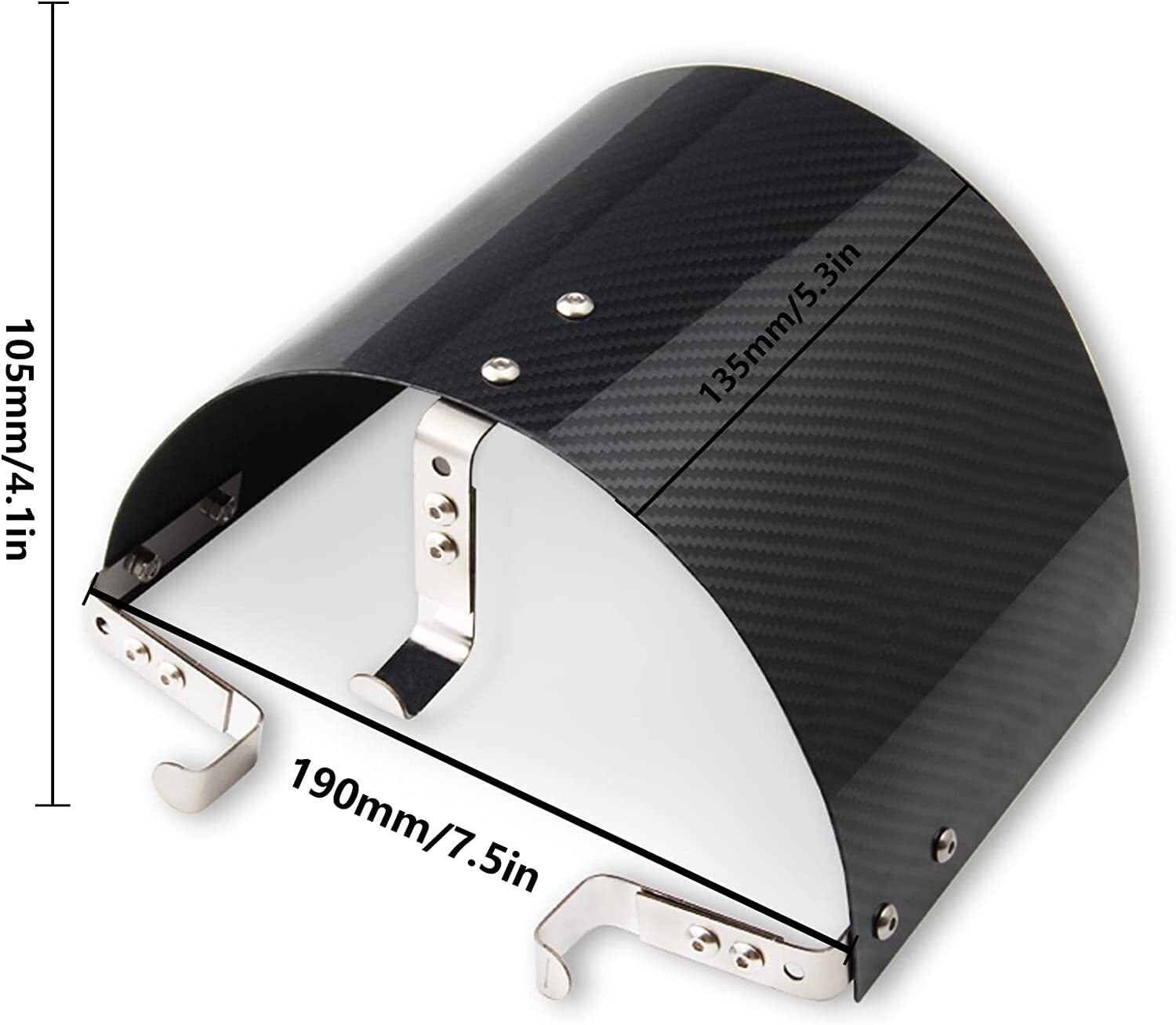 2.5-3.5" Cone Stainless Steel Air Intake Filter Heat Shield Cover ...