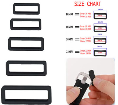 New Watch Strap Loop Rubber Strap Holder Replacement Band Keeper 6 ...