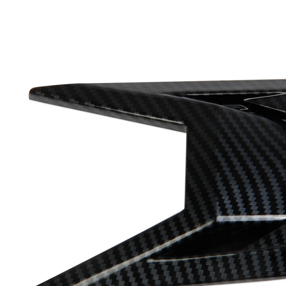 Carbon fiber style engine hood panel trim cover for Chevrolet Corvette ...